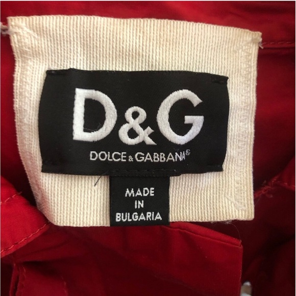 D&G | Jackets & Coats | Dg Vibrant Red Burgundy Color Jacket | Poshmark
